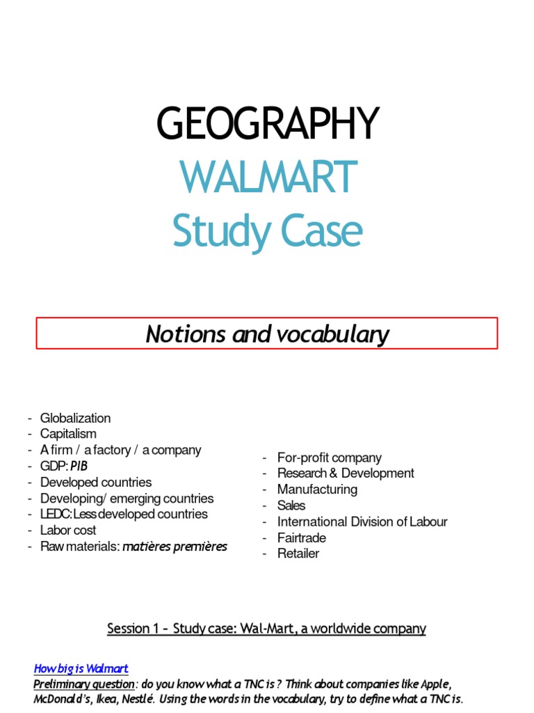 Study Case WalMart A Worldwide Company | Download Free PDF ...