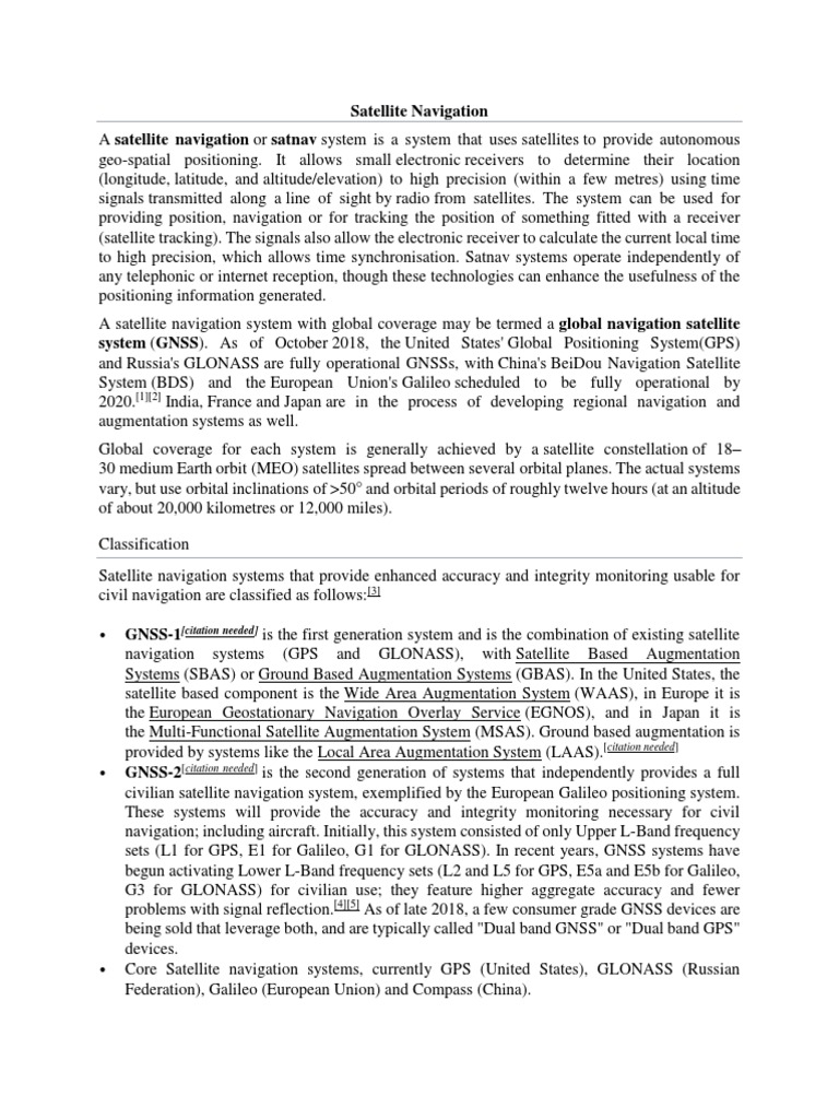 Class Notes of Satellite | PDF | Spaceflight Technologies | Earth Sciences