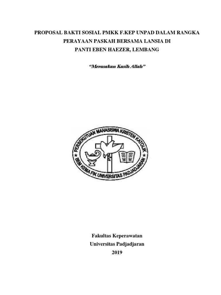 Proposal Bakti Sosial Paskah 2019 | PDF
