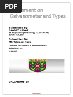 Investigatory Project On Moving Coil Galvanometer: Submitted By: Name ...