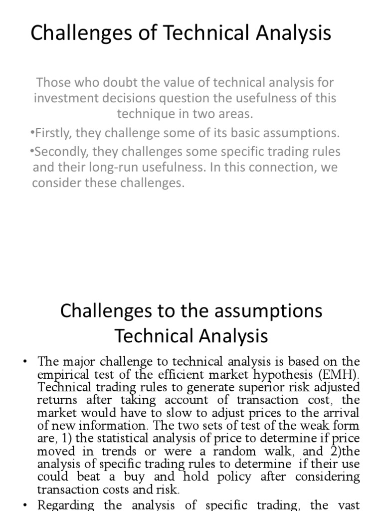 Challenges of Technical Analysis | PDF | Technical Analysis | Stocks