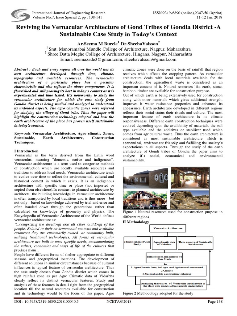 Reviving The Vernacular Architecture of Gond Tribes of Gondia District - A Sustainable Case ...
