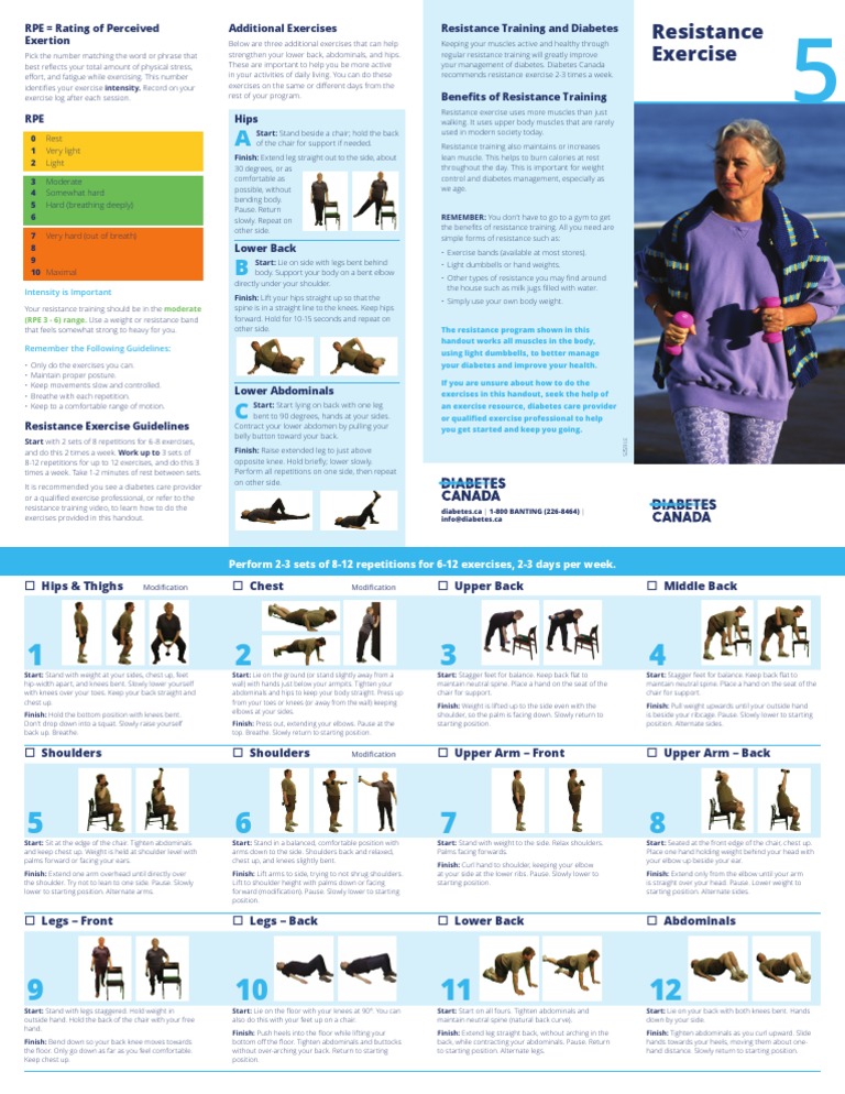 Resistance Exercise: Resistance Training and Diabetes Additional ...