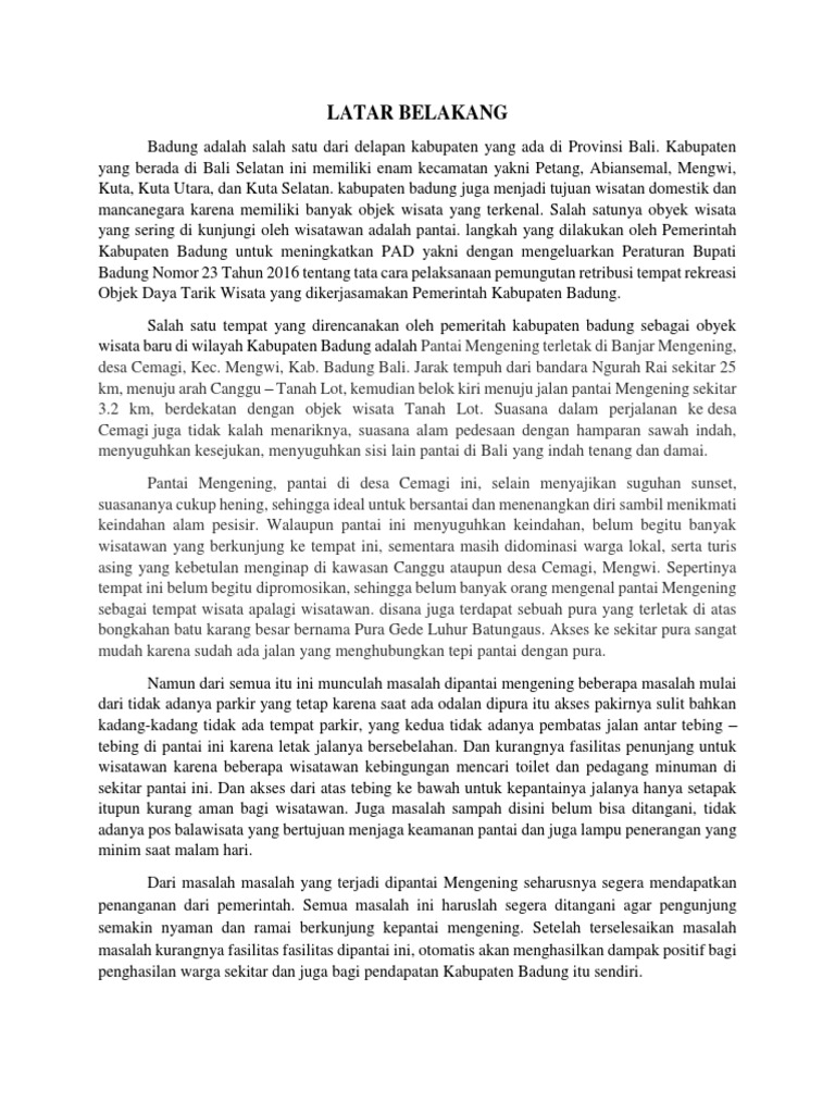 Aris Gunawan (Pantai Mengening) | PDF