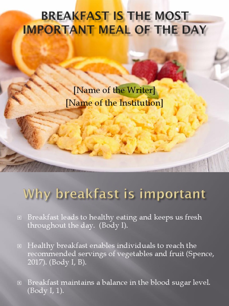 Benefits of a Healthy Breakfast | PDF