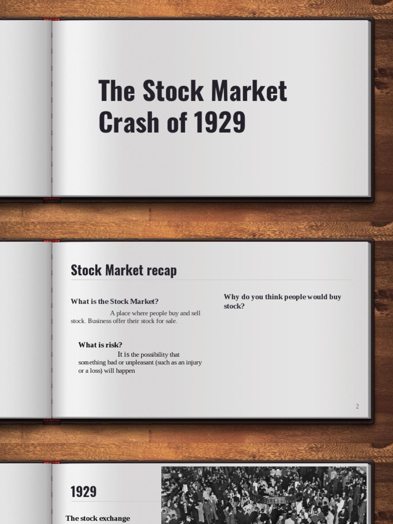 The Stock Market Crash of 1929 | PDF | Wall Street Crash Of 1929 ...