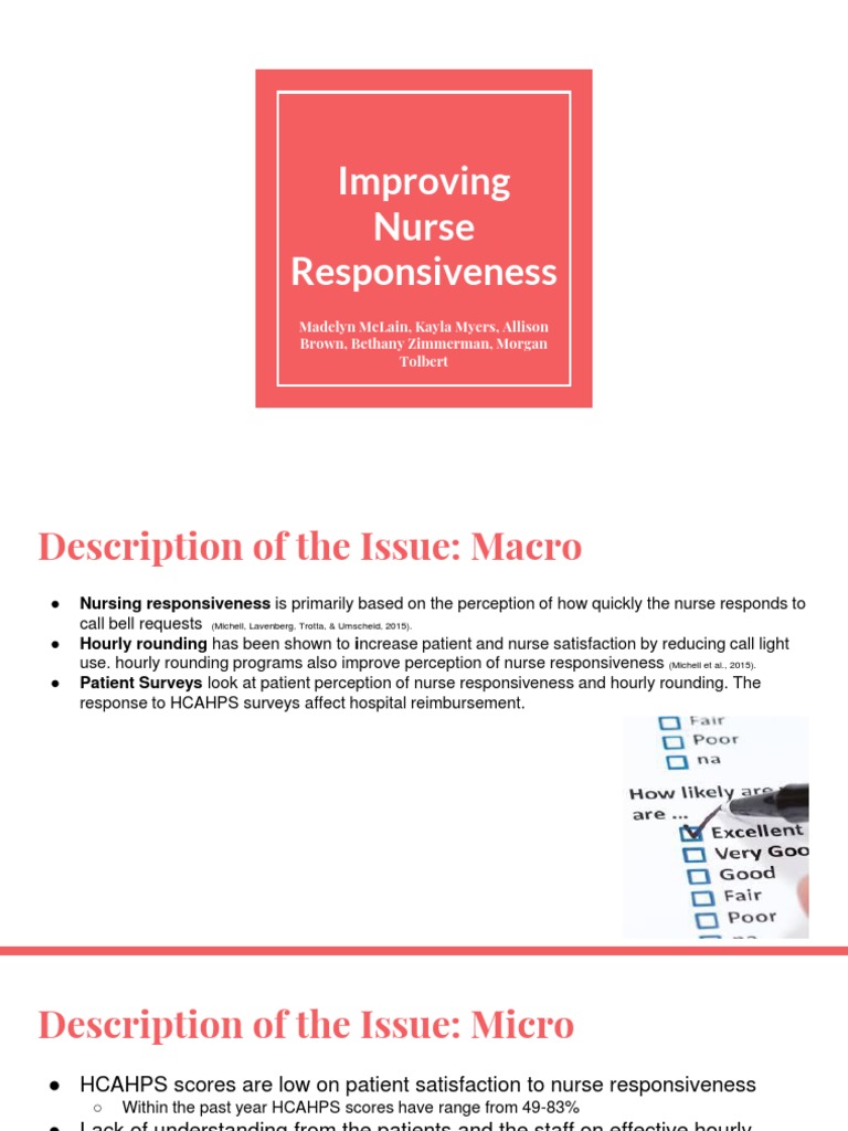 Improving Nurse Responsiveness | PDF | Nursing | Patient