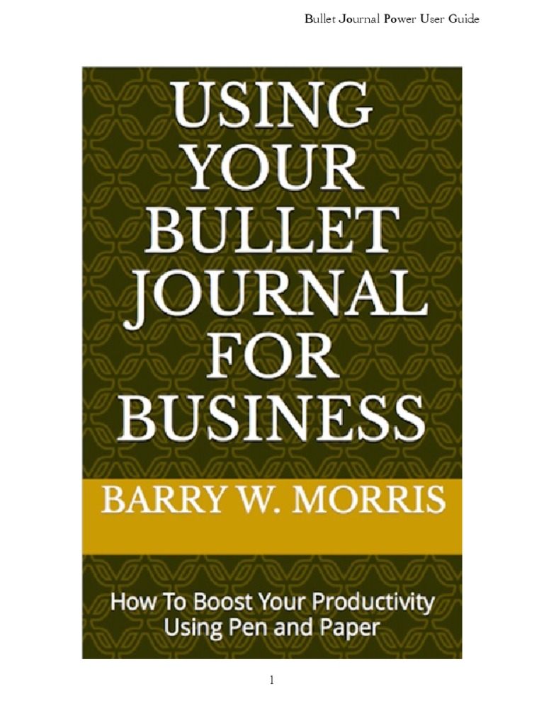 Bullet Journal Business Special Report - PDF PDF | PDF | Patient | Hospital