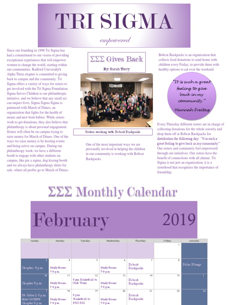 Newsletter | PDF | Fraternities And Sororities
