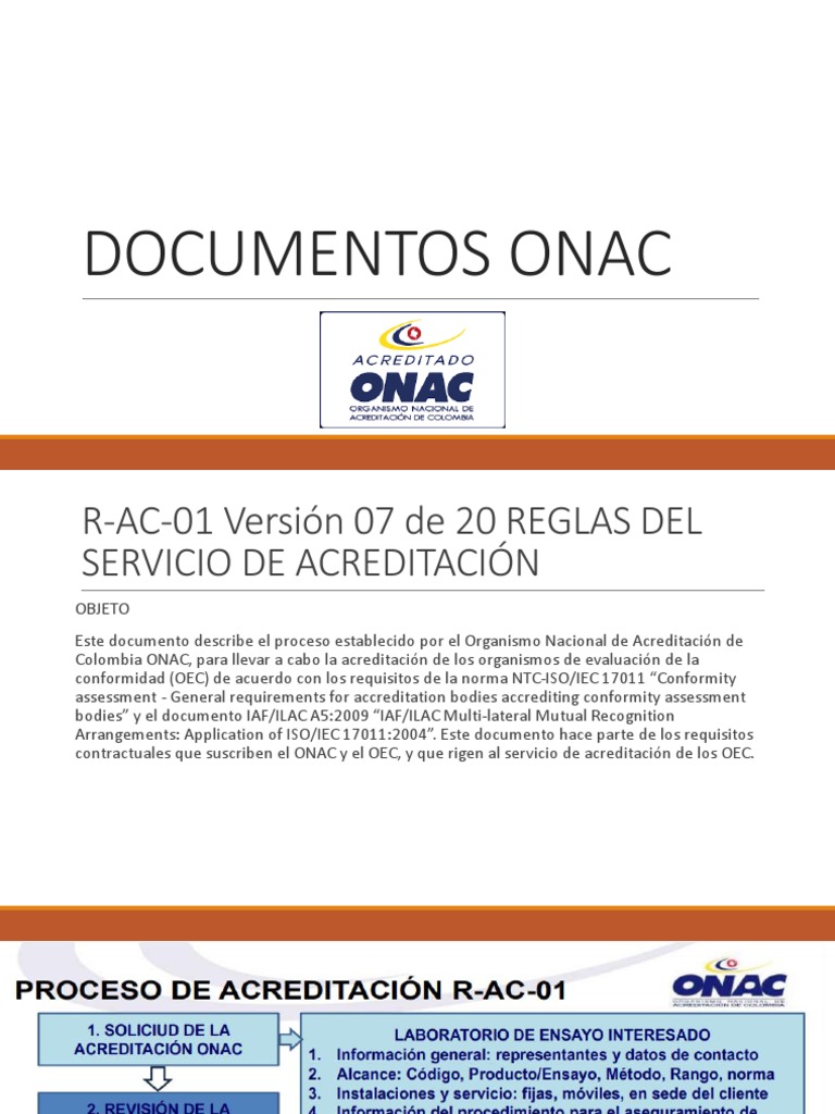 Documentos Onac | Calibración | Metrología