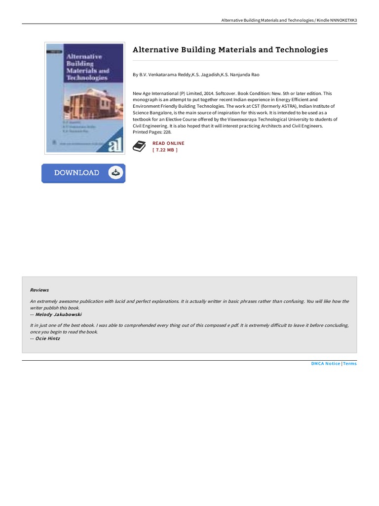 Alternative Building Materials and Technologies | PDF