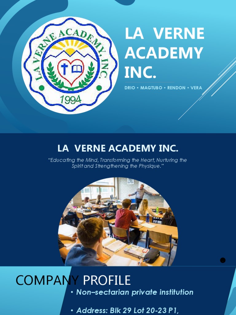 La Verne Academy Inc.: Drio - Magtubo - Rendon - Vera | PDF | Human ...