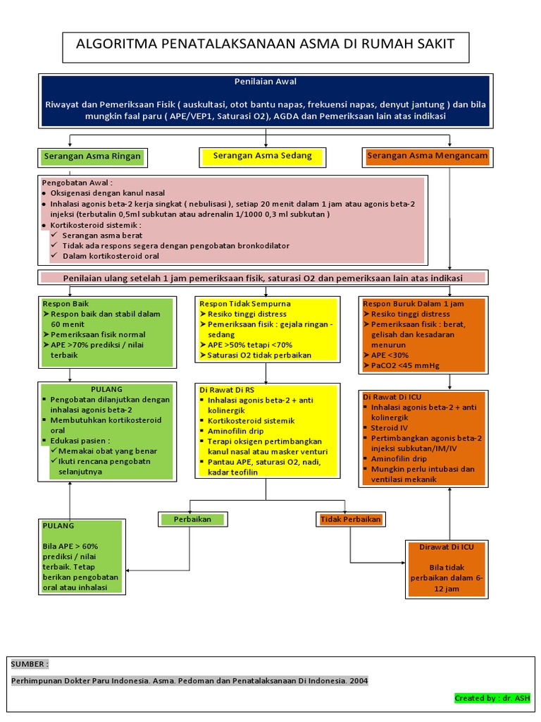 Algoritma Penatalaksanaan Asma | PDF