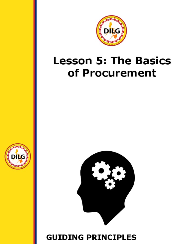 Lesson 5: The Basics of Procurement | PDF | Procurement | Government