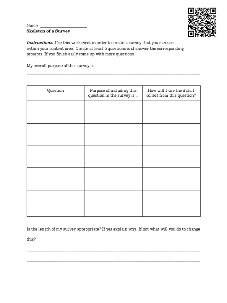 Skeleton of A Survey | PDF