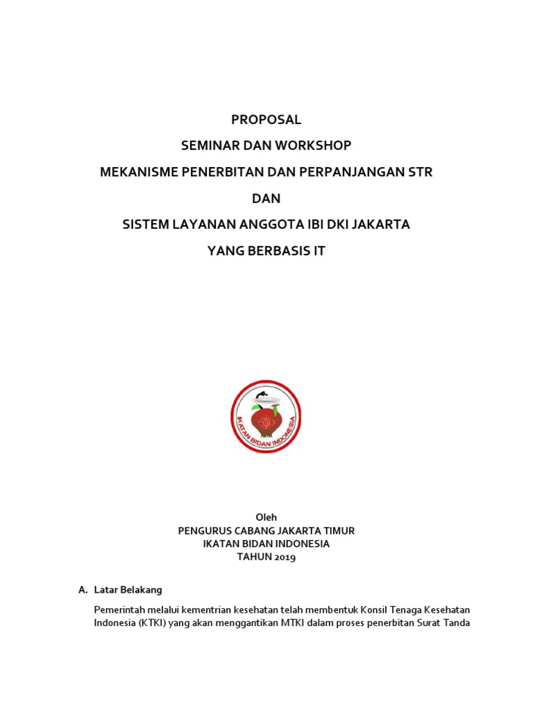 Seminar STR dan Layanan Anggota IBI DKI | PDF