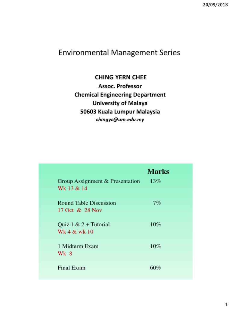 Chapter 1 | PDF | Human Impact On The Environment | Air Pollution
