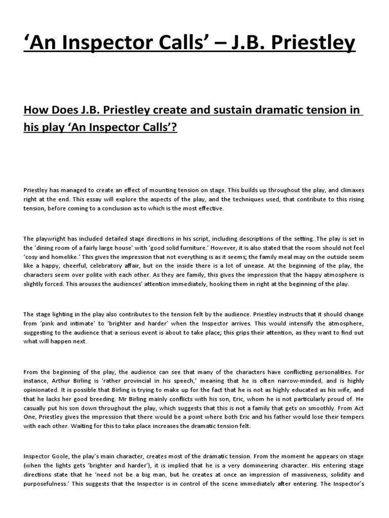 An Inspector Calls | PDF | Conscience
