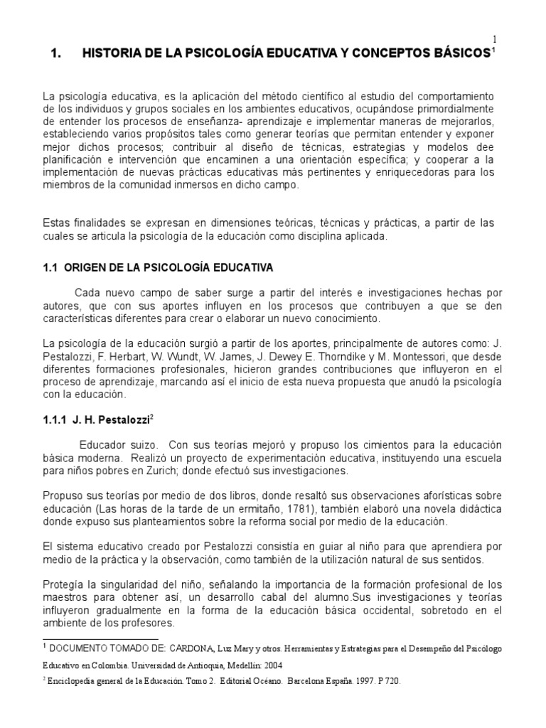 Conceptos Basicos | PDF | Sicología | Psicología Educacional