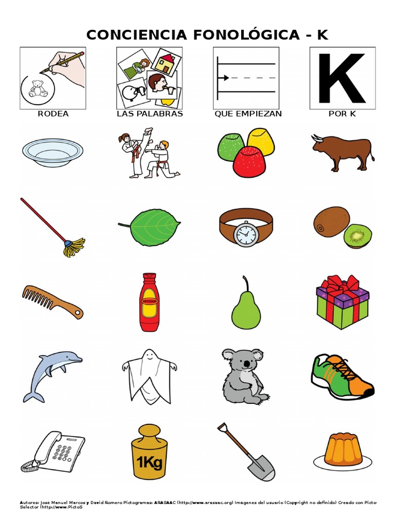10 Conciencia Fonologica KA-KE-KI-KO | PDF | Ciencias sociales | Libros ...