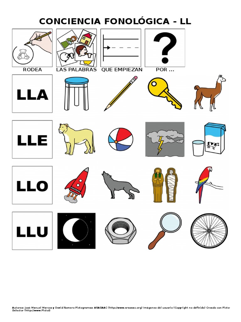 12 Conciencia Fonologica LLA-LLE-LLO-LLU | PDF
