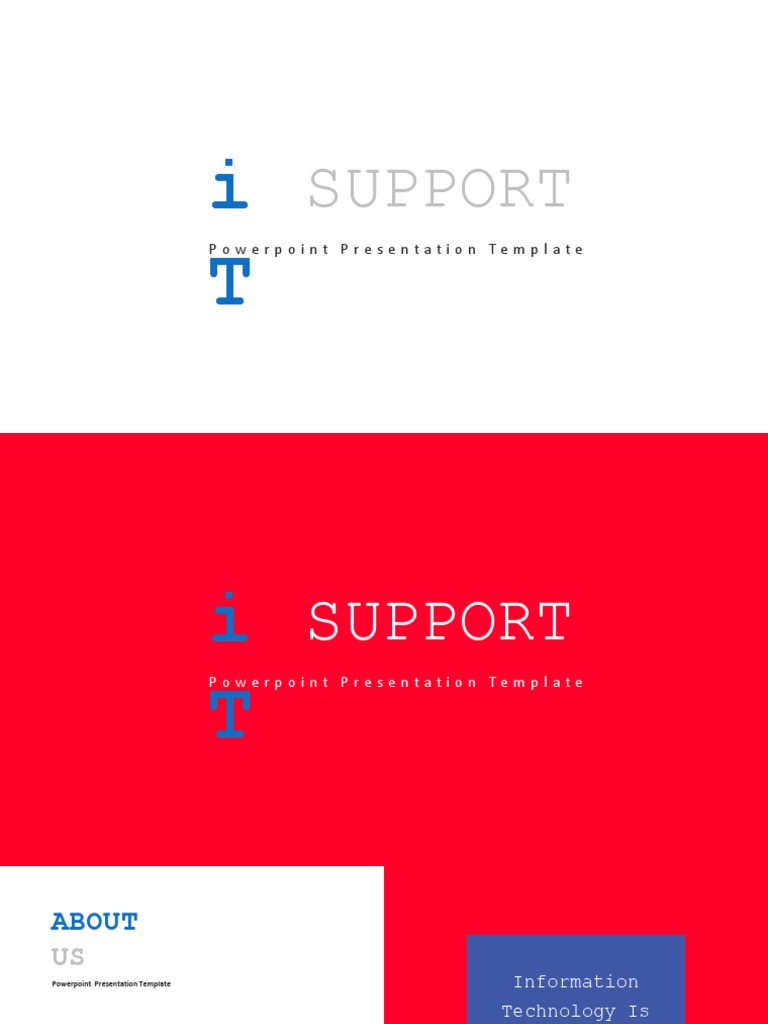 IT Support Presentation Template | PDF | Backup | Digital Technology