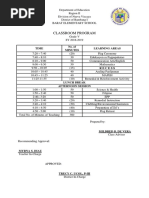 Grade 3 Class Program 2022-2023 | PDF | Schools | Learning