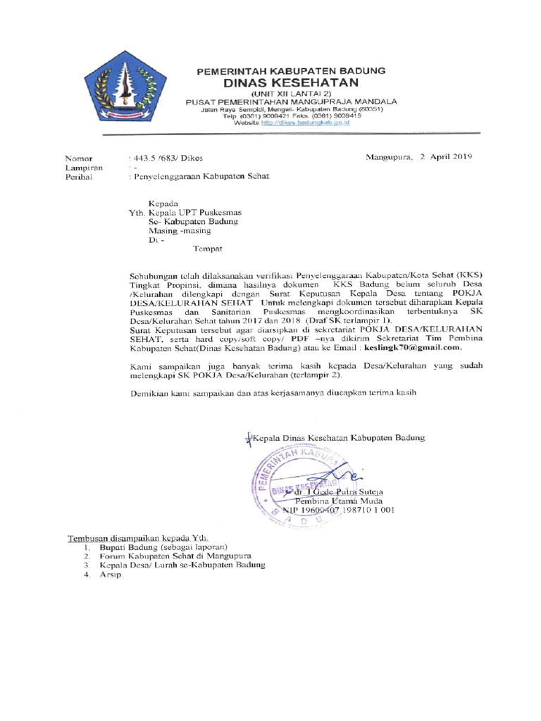 Contoh SK Pokja | PDF