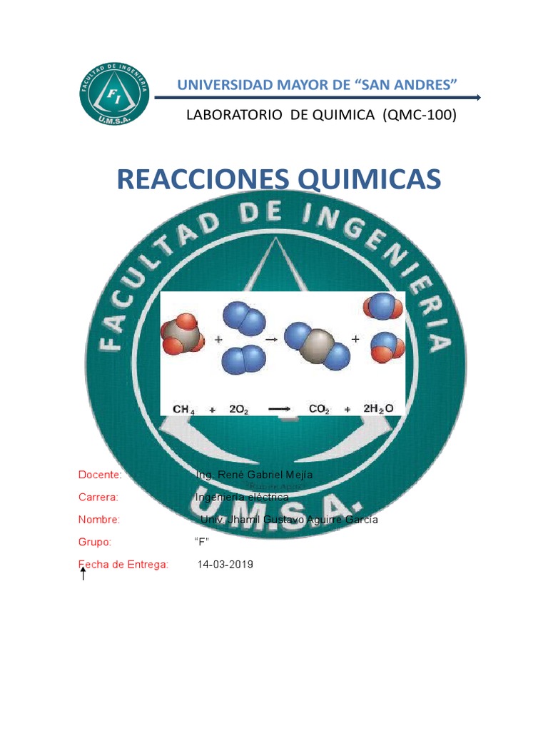 Labo QMC 100-2 | PDF | Redox | Reacciones químicas