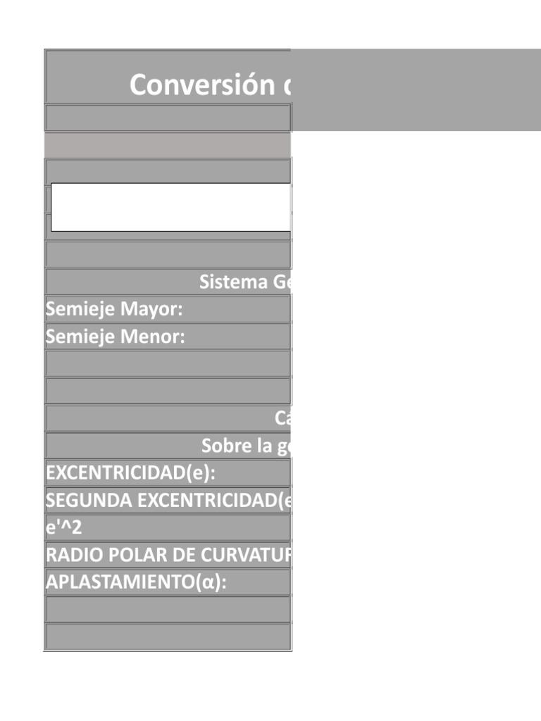 Conversor de Coordenadas Utm A Grados / JC | PDF | Notación Matemática | Ciencias de la Tierra