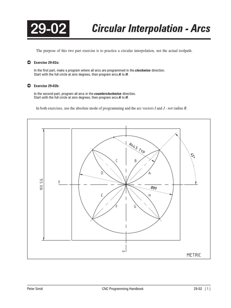 Programming Circular Interpolation Exercises: Practicing Clockwise and ...