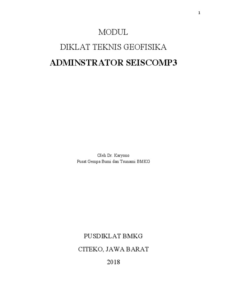 Manual SeiscomP | PDF