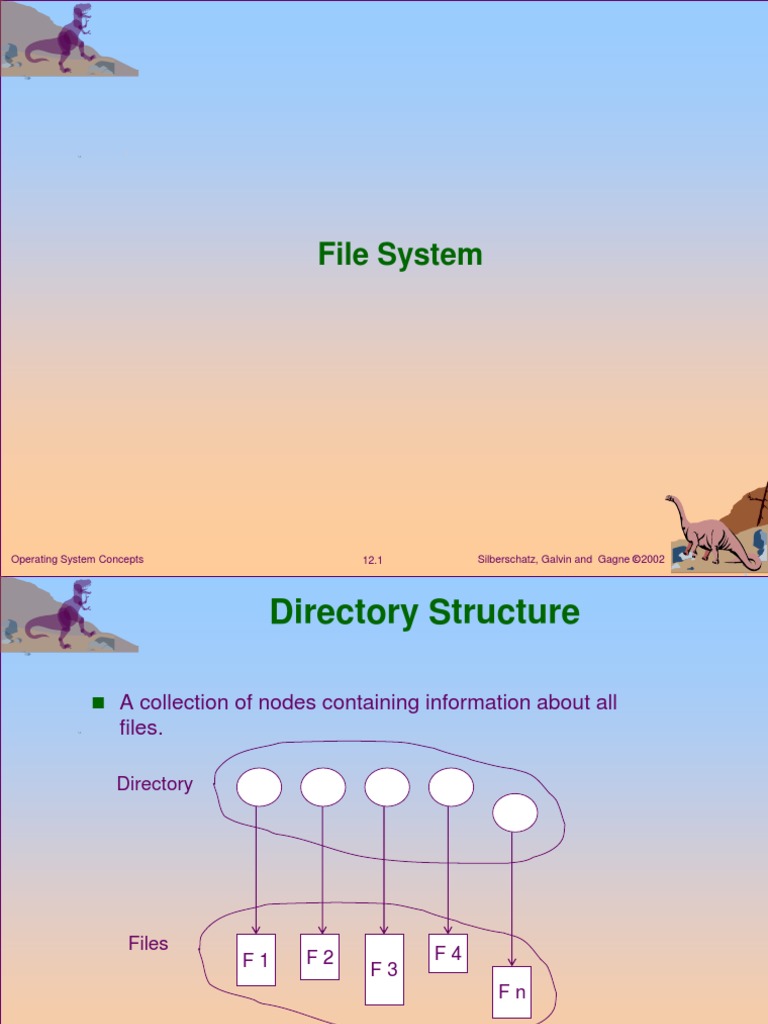 File System: Silberschatz, Galvin and Gagne 2002 12.1 Operating System Concepts | PDF | File ...