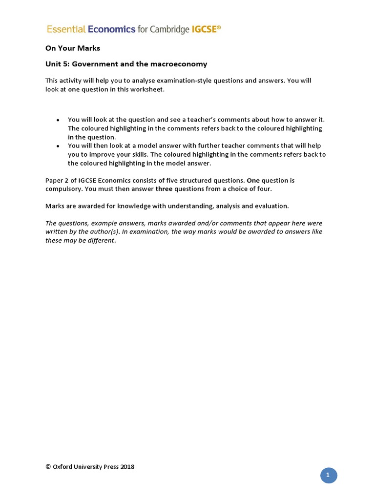 Unit 4 Policies To Reduce Unemployment | PDF | Fiscal Policy | Deficit ...