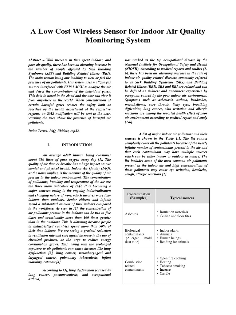 A Low Cost Wireless Sensor For Indoor Air Quality Monitoring System ...