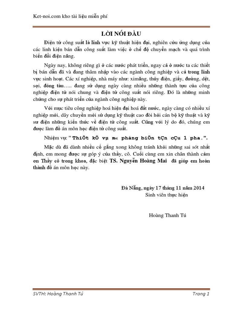 Thiet Ke Bo Bien Tan Mot Pha Su Dung Phuong Phap Dieu Che Do Rong Xung ...