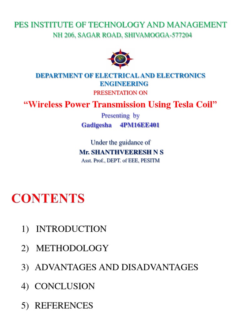 Wire Less Power Transmission System | PDF | Electric Power Transmission ...