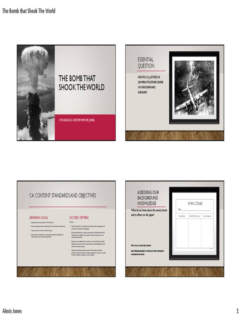 Interactive Lecture - Atomic Bomb 3 | PDF | Surrender Of Japan | Atomic ...