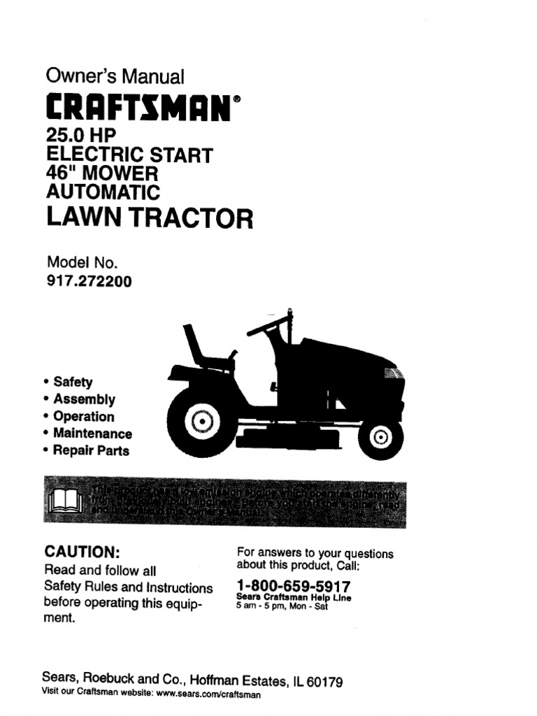 Craftsman 46 Manual | PDF | Tractor | Clutch