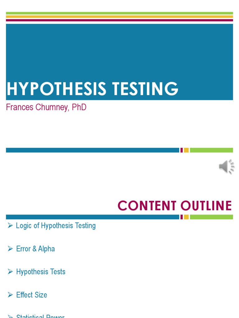 Logic of Hypothesis Testing Overview | PDF | Type I And Type Ii Errors ...