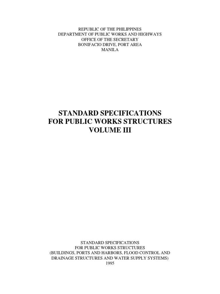 DPWH Volume 3.docx | Concrete | Construction Aggregate