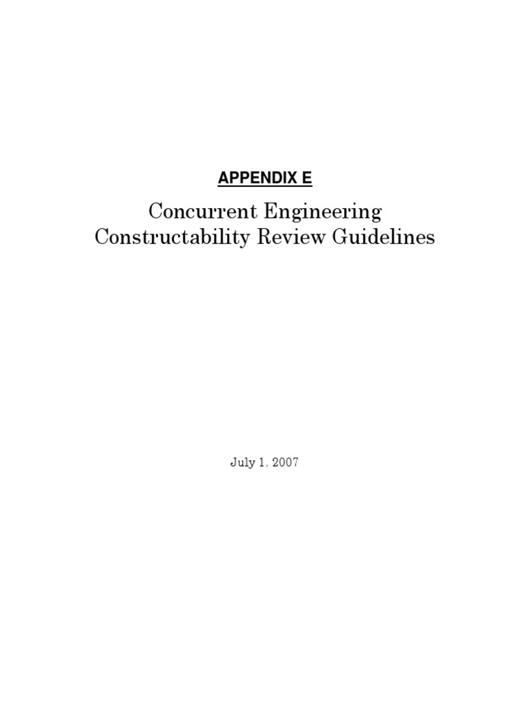 Engineering Constructability Review Guideline | PDF | Deep Foundation ...
