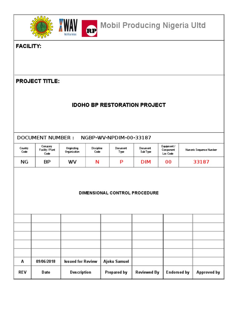Dimensional Control Procedure (Pipe Fit Assurance) | PDF | Pipe (Fluid ...
