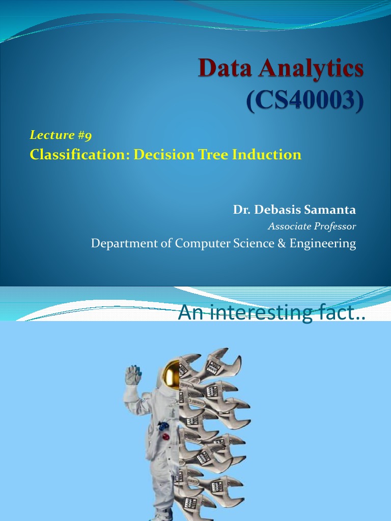 Classification: Decision Tree Induction: Lecture #9 | PDF | Applied Mathematics | Theoretical ...