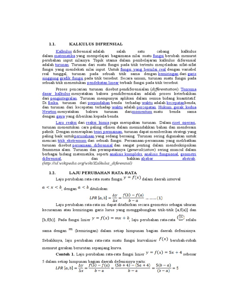 Rumus dan Kaidah Turunan Integral | PDF