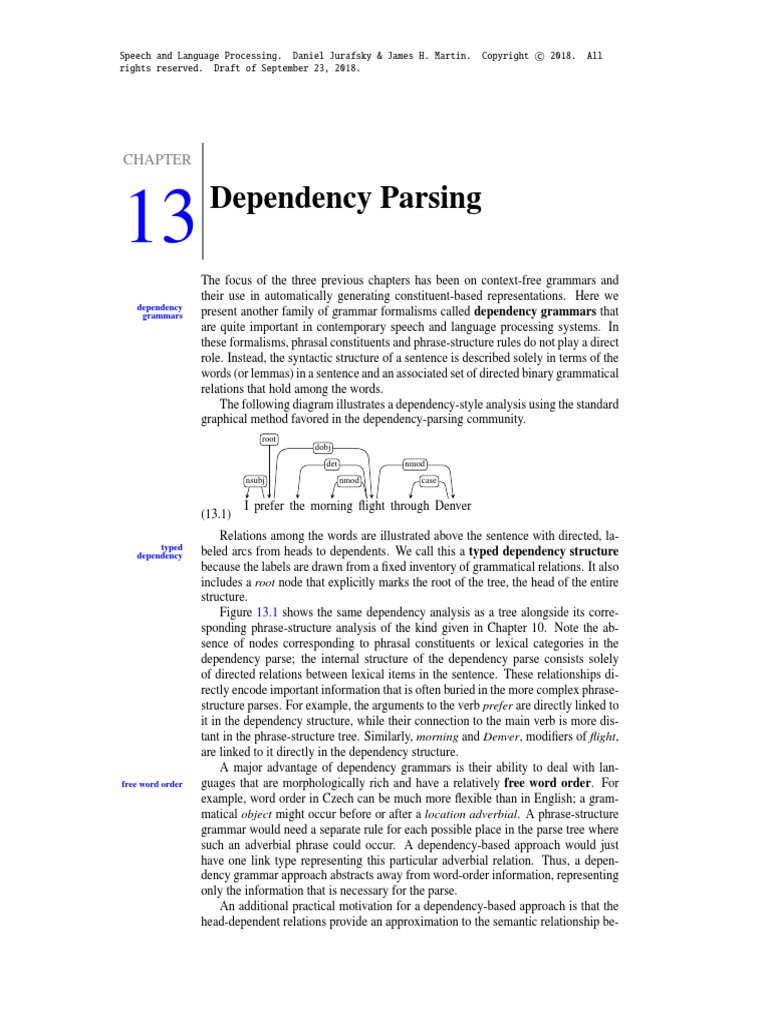 Dependency Parsing | PDF | Parsing | Phrase