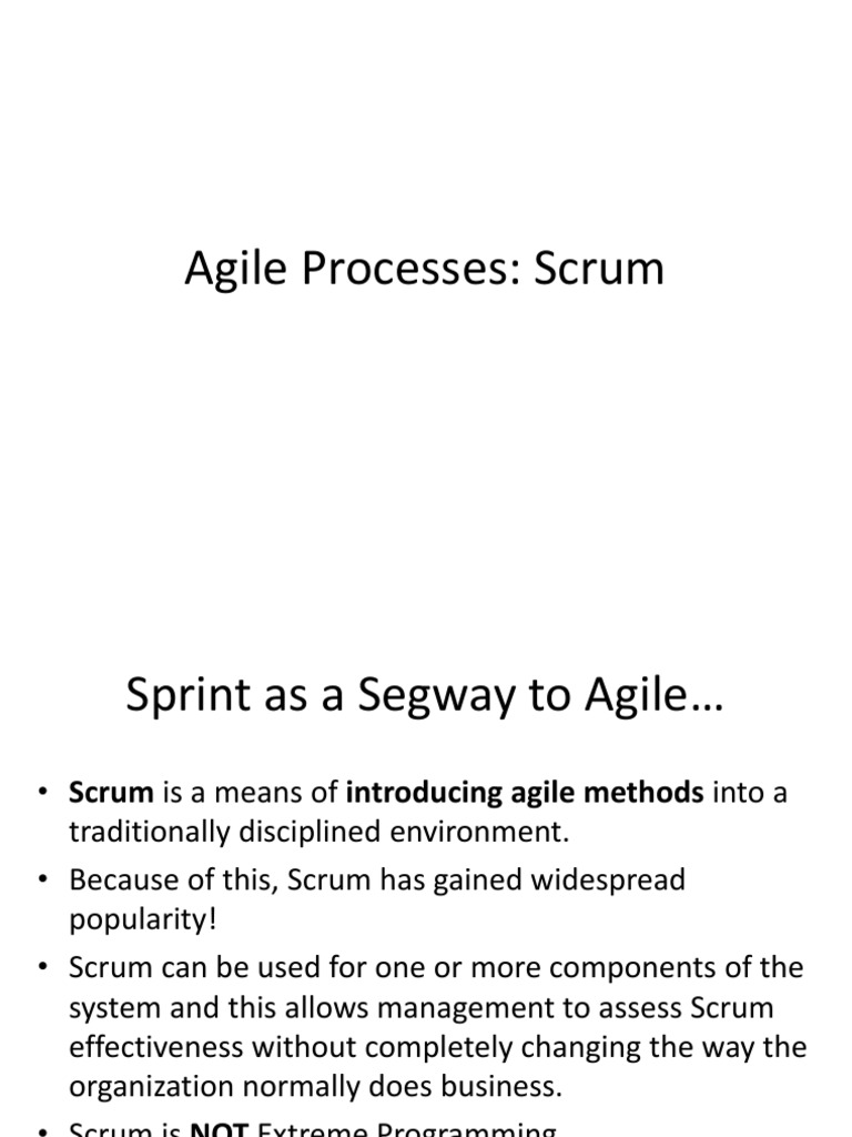 Agile Processes Scrum | PDF | Scrum (Software Development) | Use Case
