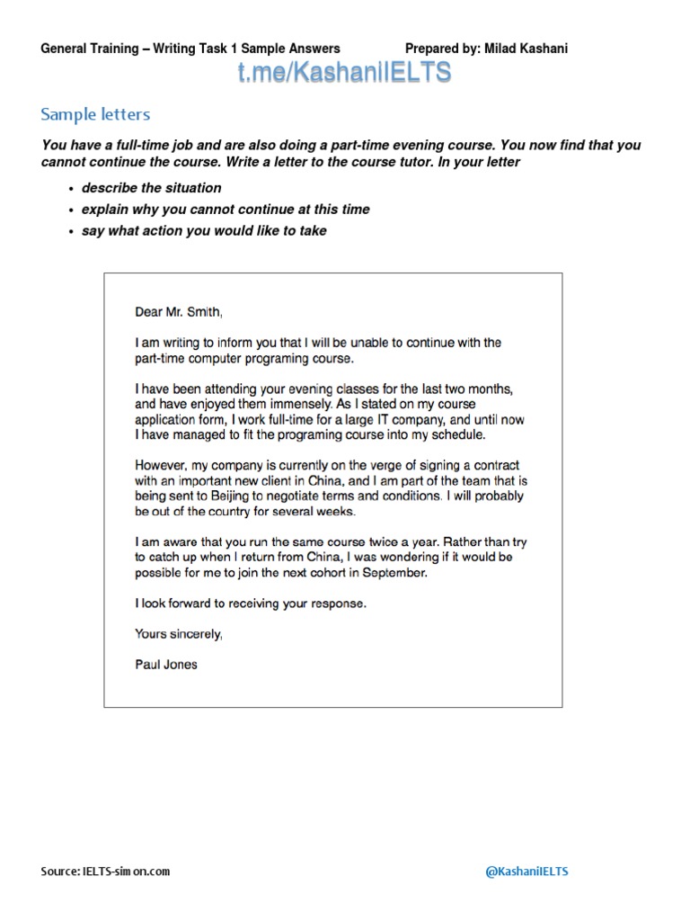 General Training Letter Samples | Download Free PDF | Qualifications ...