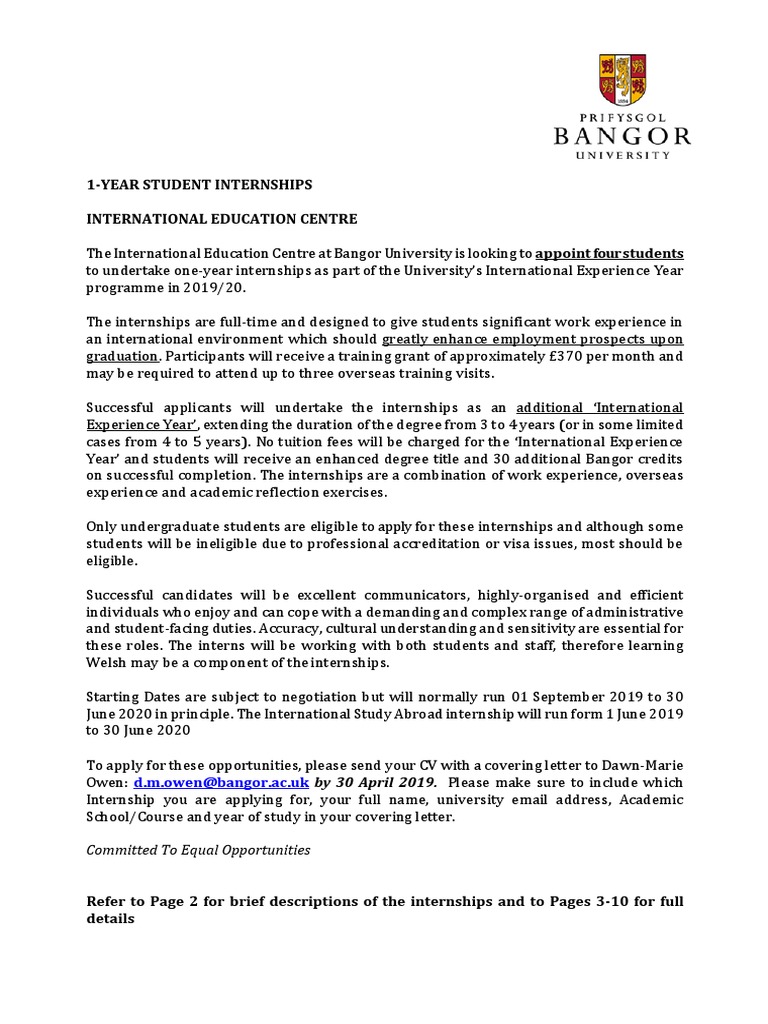 JD IEC 2019-20 Internships | Download Free PDF | Internship | Job Hunting