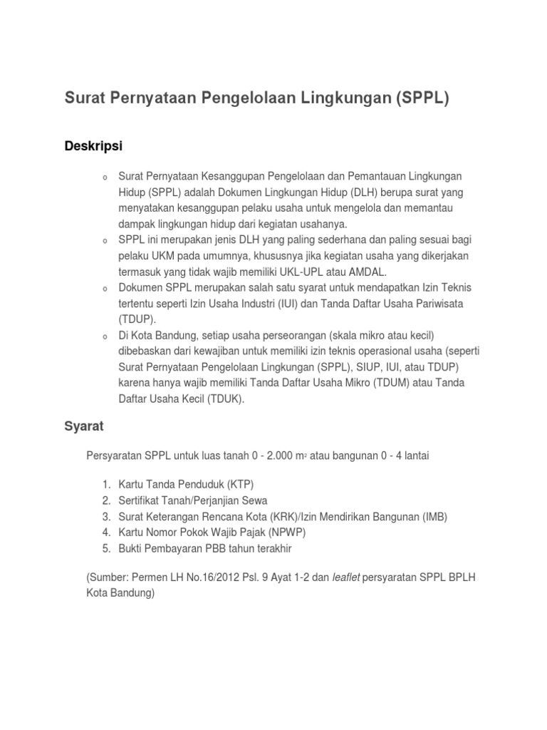 SPPL | PDF | Bisnis